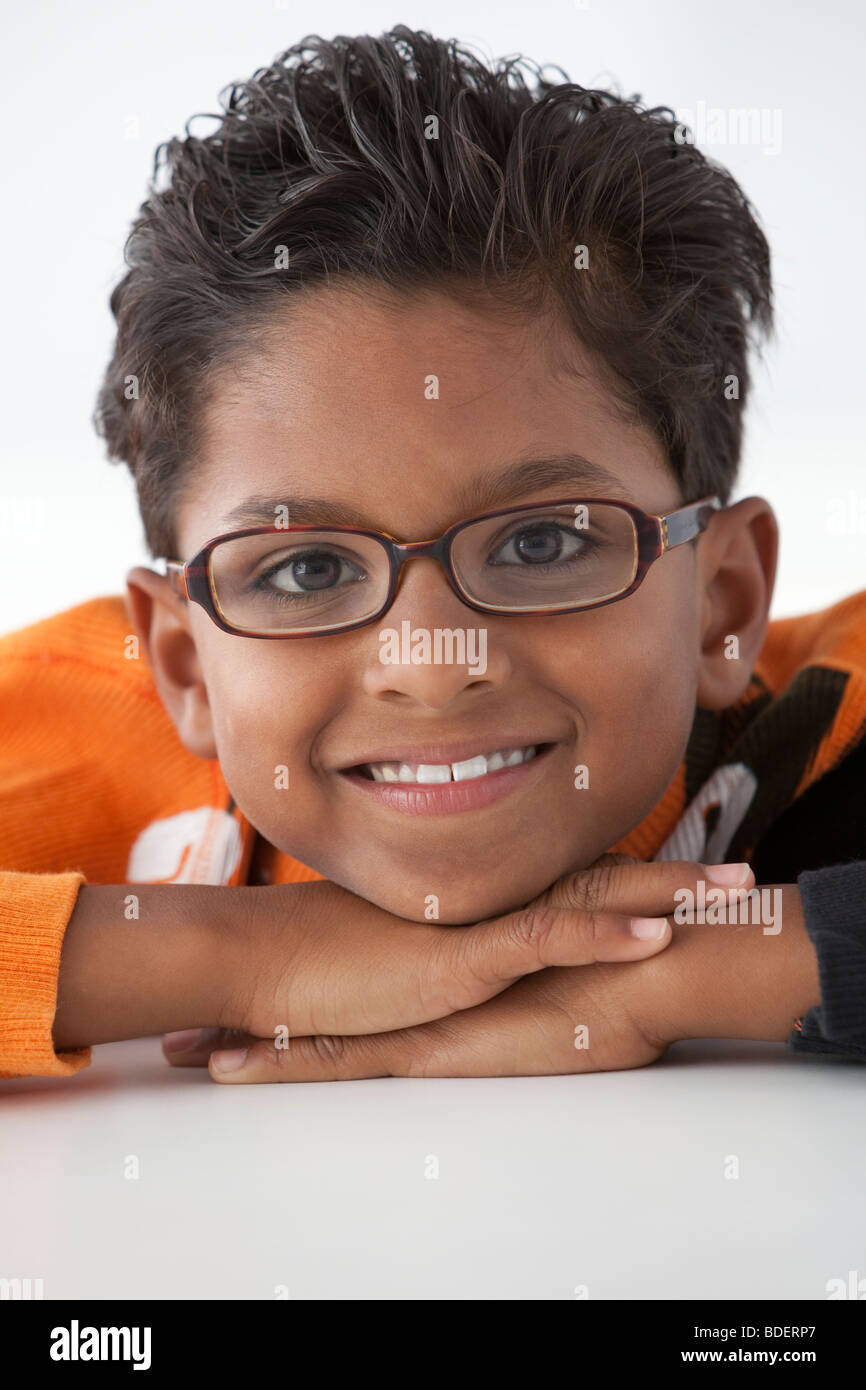 Portrait of a little boy from Hindu origin Stock Photo - Alamy