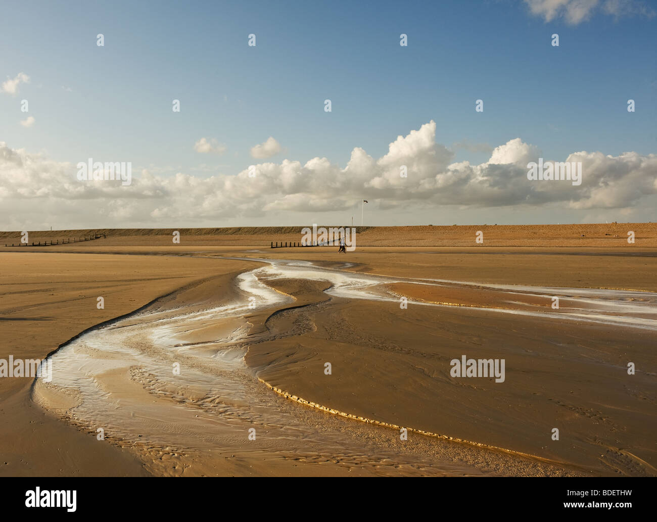 Water channel flow flowing beach current ripples sunlight outdoors ...