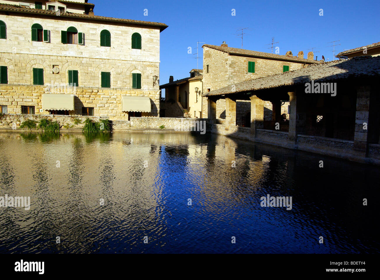 The ancient baths of Bagno Vignoni Stock Photo - Alamy