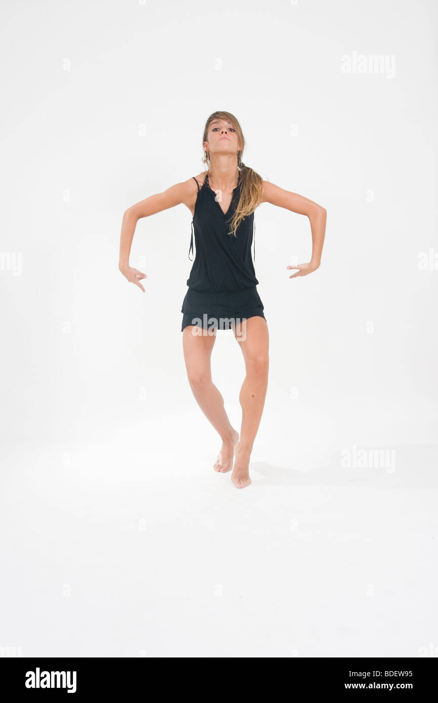 Young woman dancing Stock Photo - Alamy