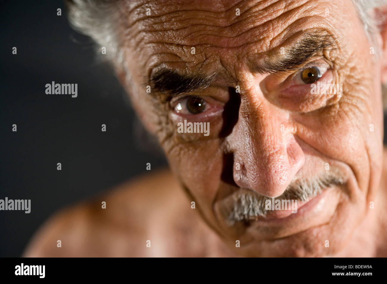 Face of old man Stock Photo - Alamy