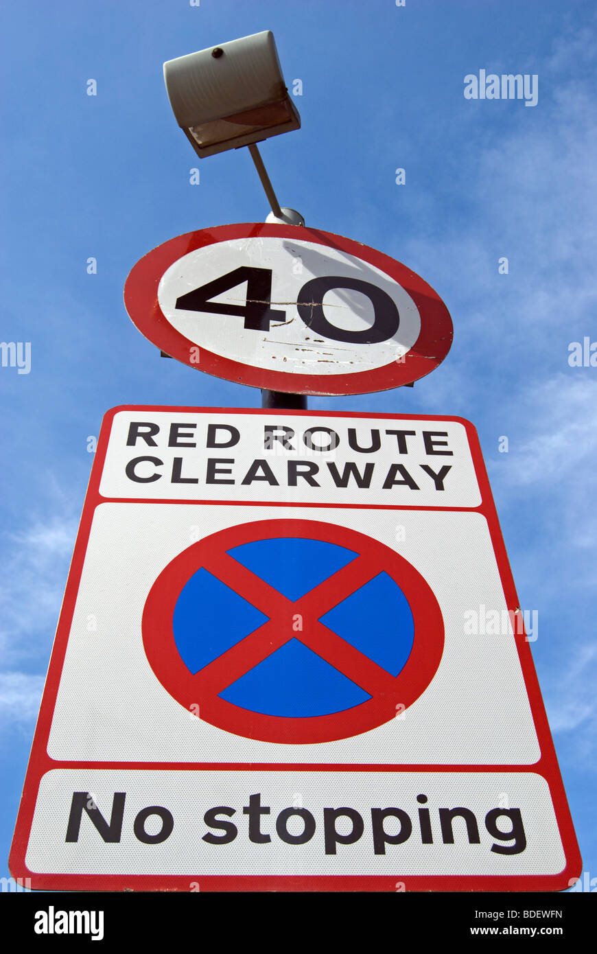 No Stopping Road Sign