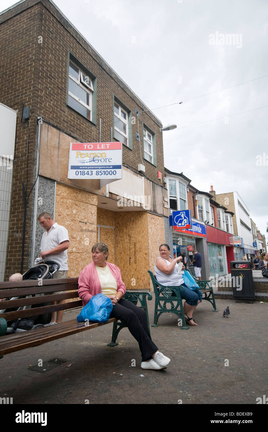 Margate High street empty shops Stock Photo - Alamy