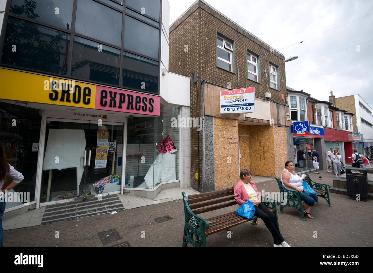 Margate High street empty shops Stock Photo - Alamy