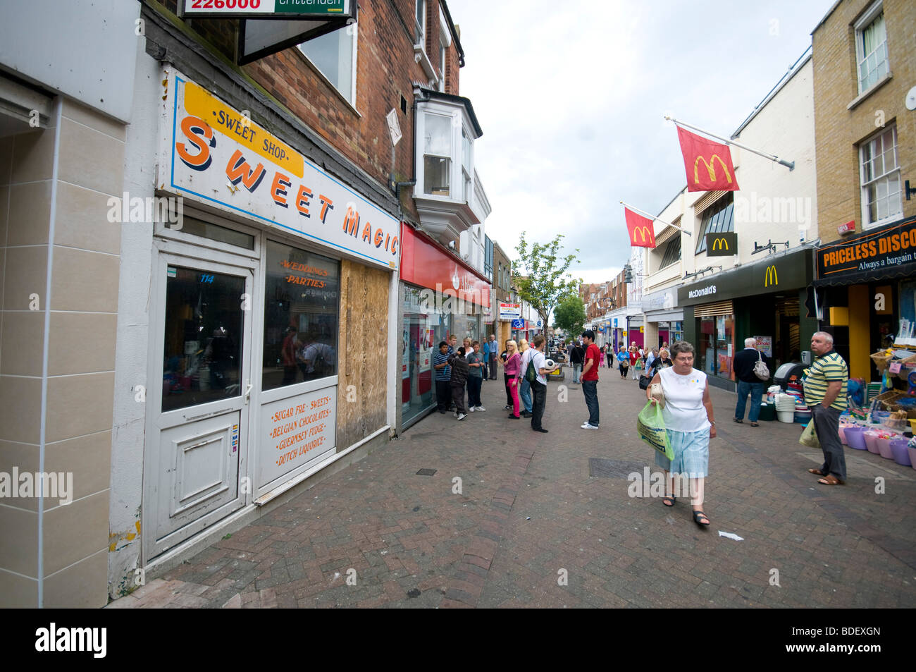 Margate High street empty shops Stock Photo - Alamy
