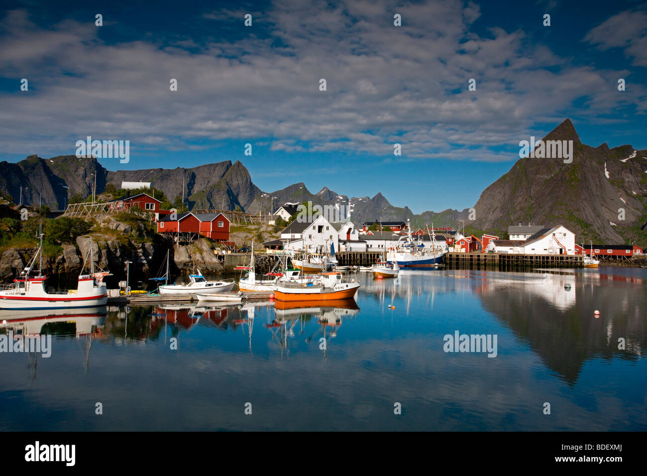 Moskenes Island: Hamnøy Stock Photo - Alamy