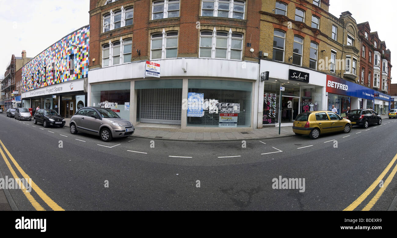 Margate High street empty shops Stock Photo - Alamy