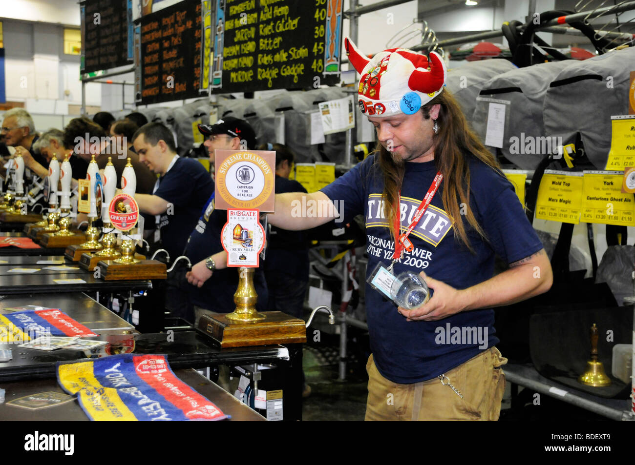 The Champion beer 'Ruby Mild" at The 2009 Great British Beer Festival ...
