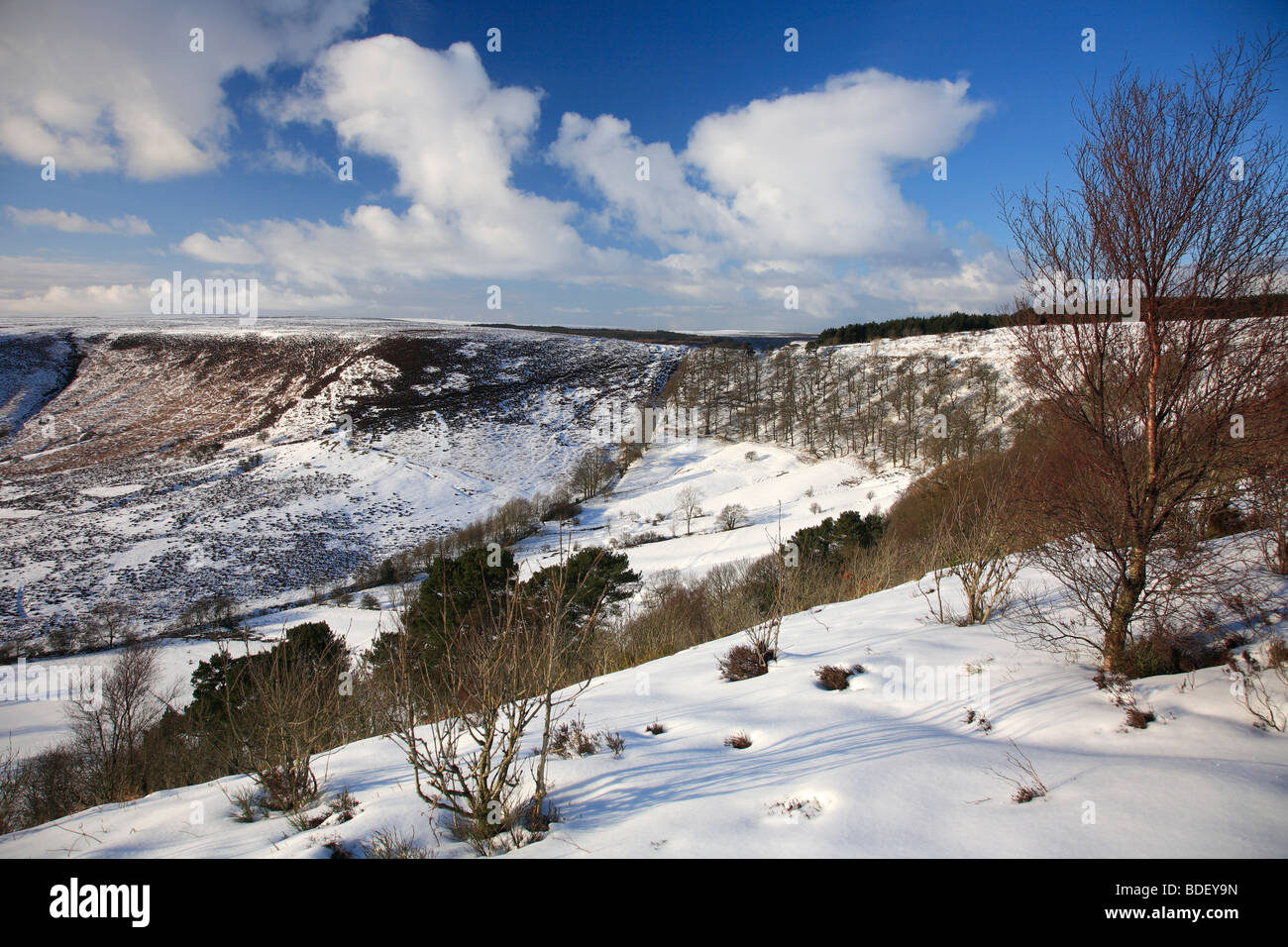 Winter Snow Hole of Horcum Beauty Spot North Yorkshire Moors National ...
