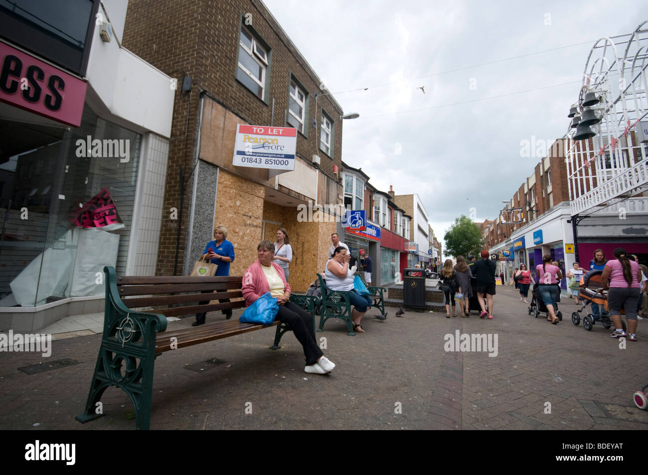 Margate High street empty shops Stock Photo - Alamy
