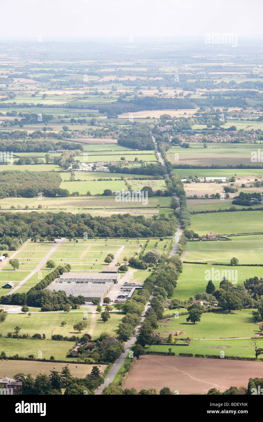 aerial view of English countryside in summer Stock Photo - Alamy