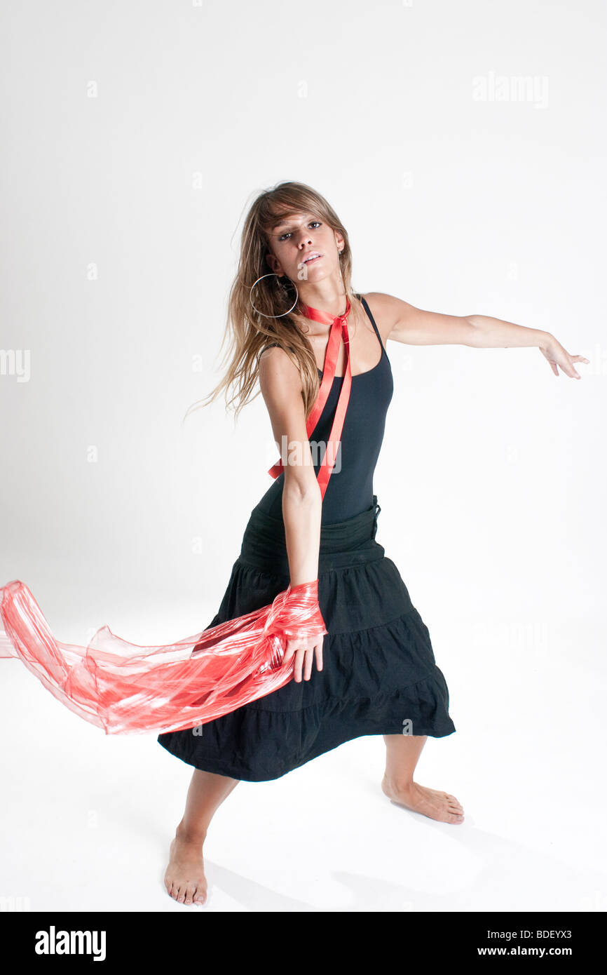 Young woman dancing Stock Photo - Alamy