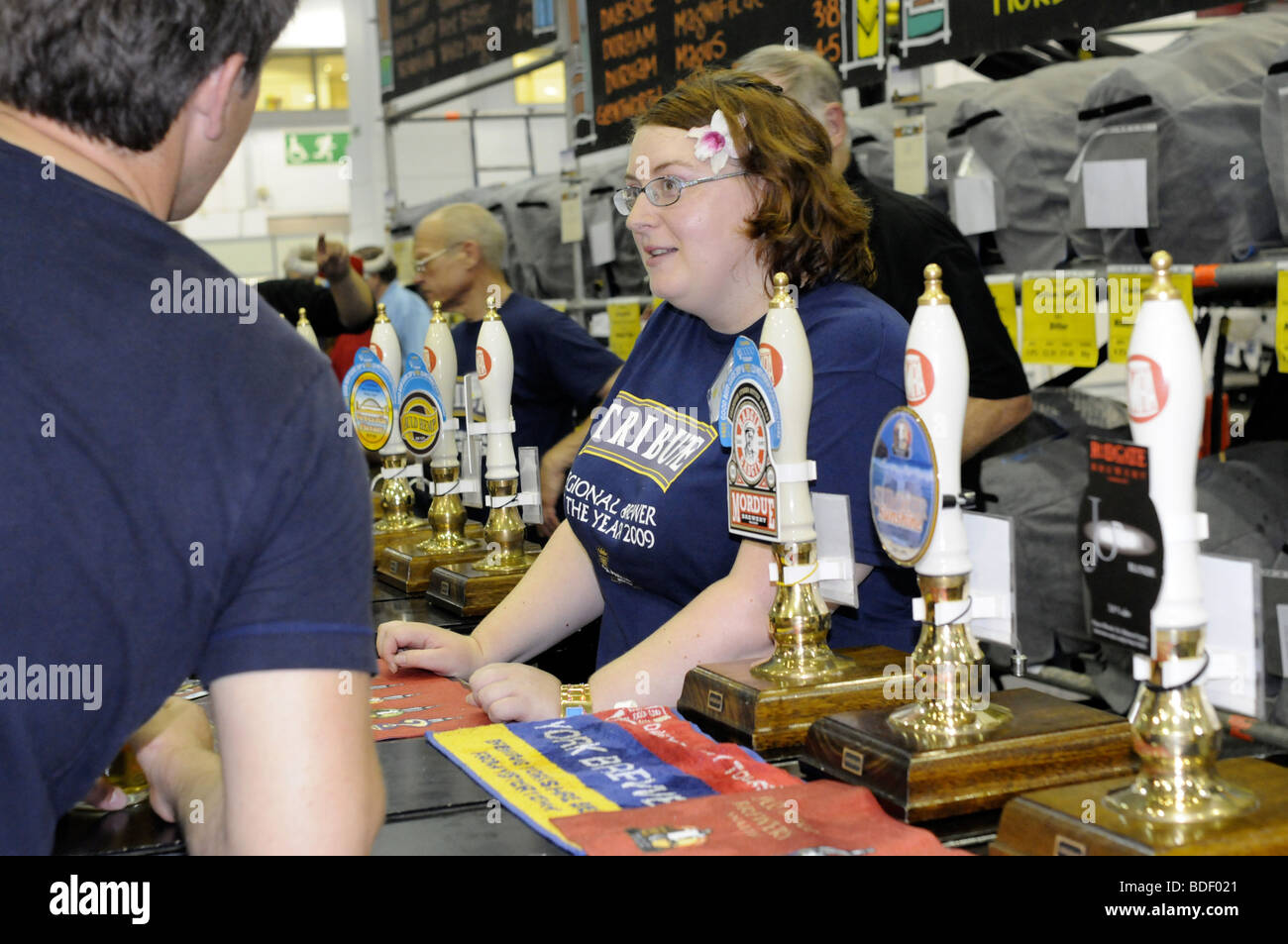 Camra members and the general public order drinks at the CAMRA Great ...