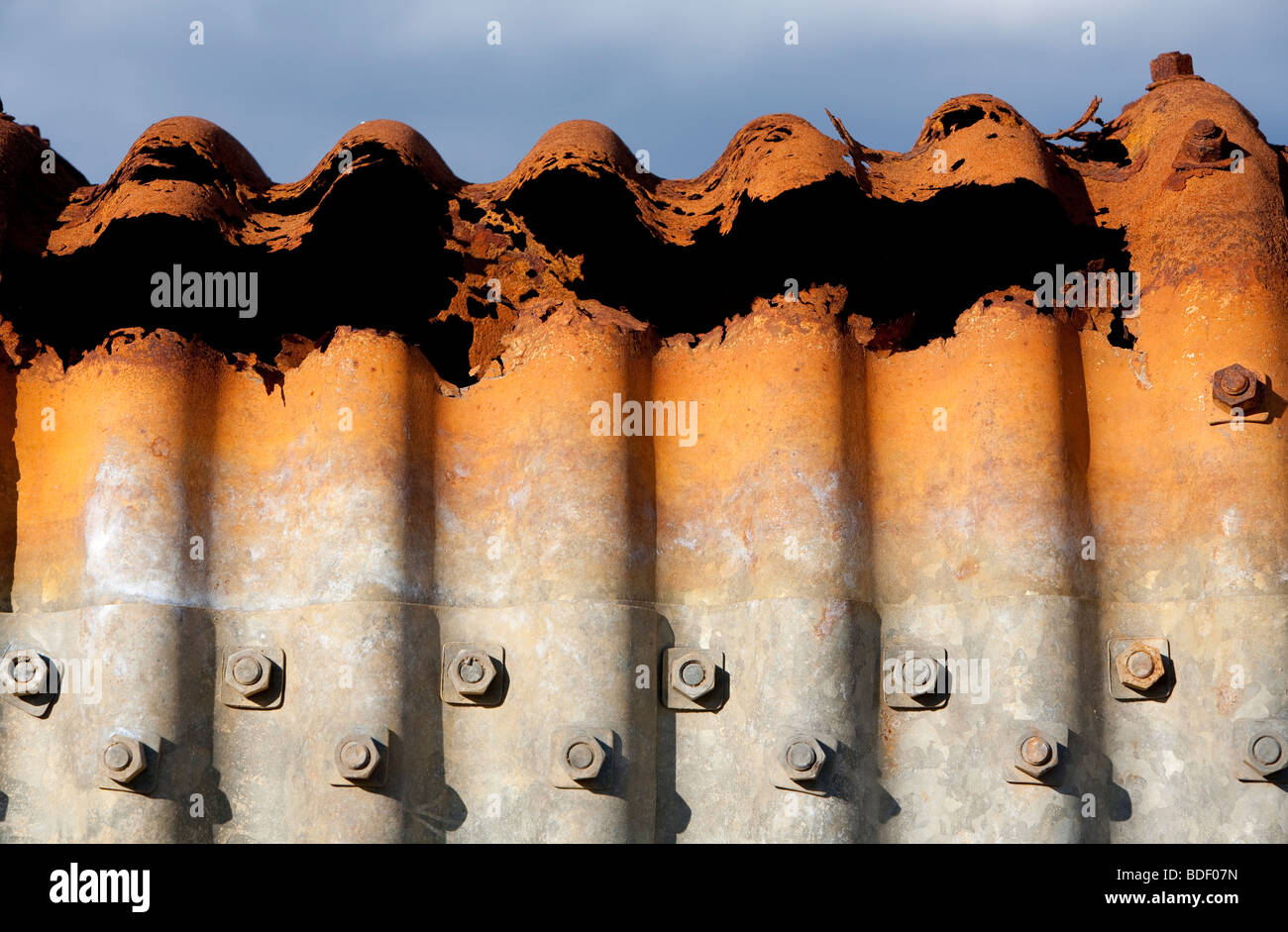 Rusty metal tunnel structure Stock Photo - Alamy