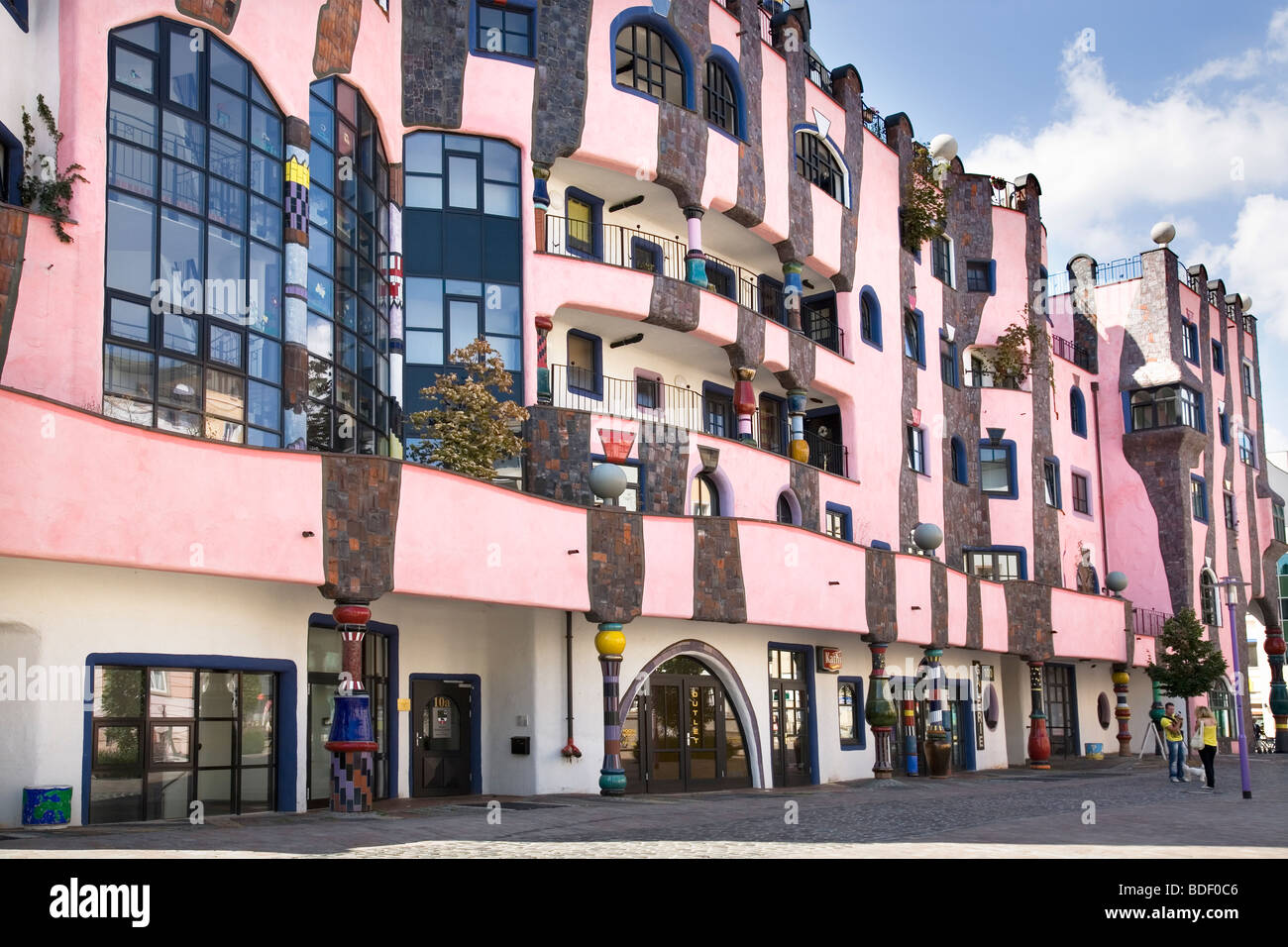 The Green Citadel, Magdeburg, Saxony-Anhalt, Germany Stock Photo - Alamy