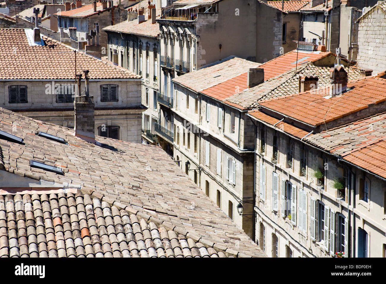 Rooftops in Avignon, France Stock Photo - Alamy