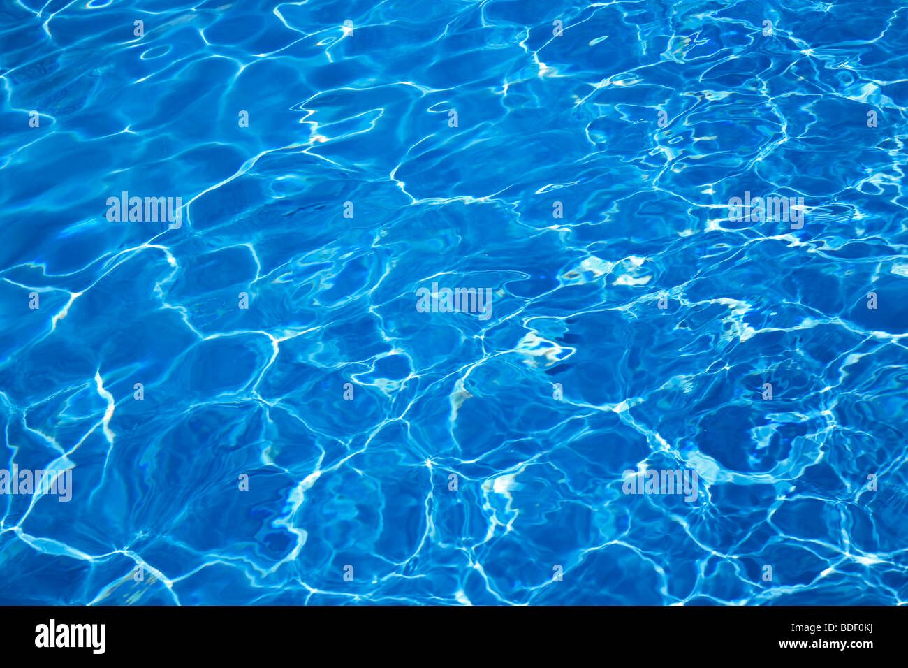 Bright blue swimming pool water as a background Stock Photo - Alamy