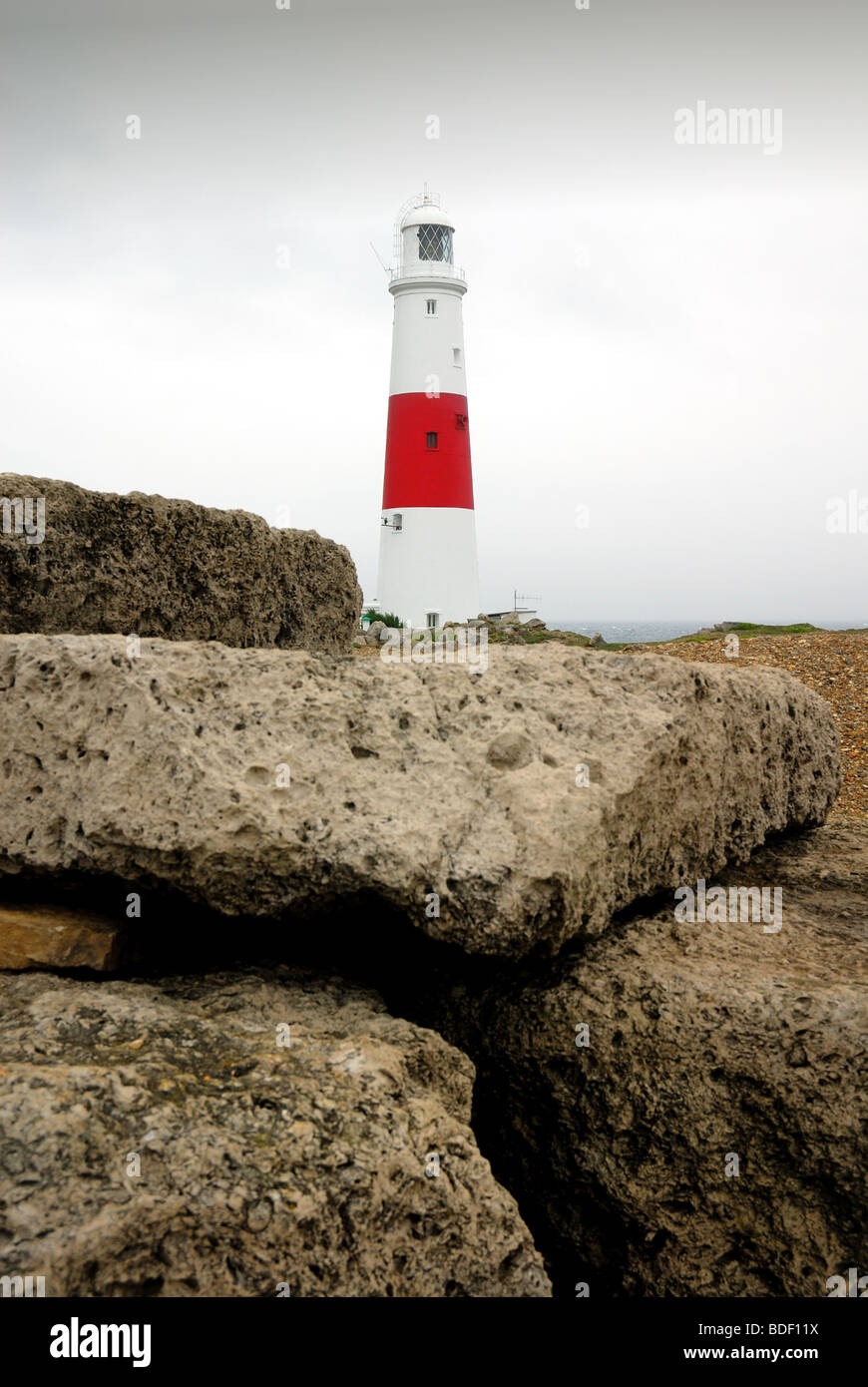 Lighthouse at Portland Bill Stock Photo - Alamy