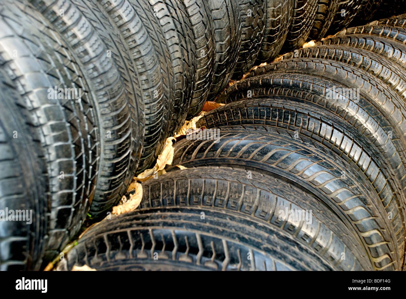 arrangement of tyres Stock Photo - Alamy