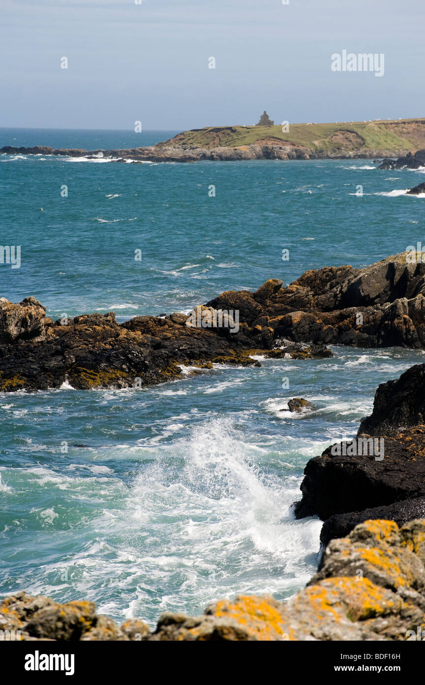 The beautiful shore of Penrhyn Llyn, the Llyn Peninsula, North Wales ...