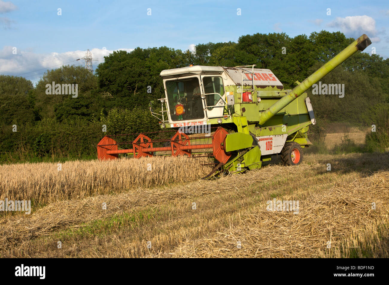 Class Dominator 106 Combine Harvester Cutting Barley Stock Photo - Alamy