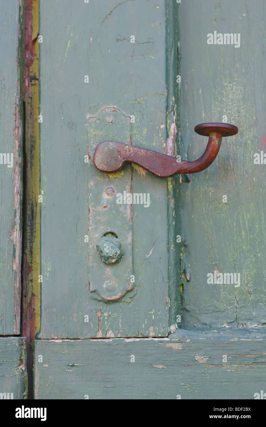 An old and classic door-handle Stock Photo - Alamy