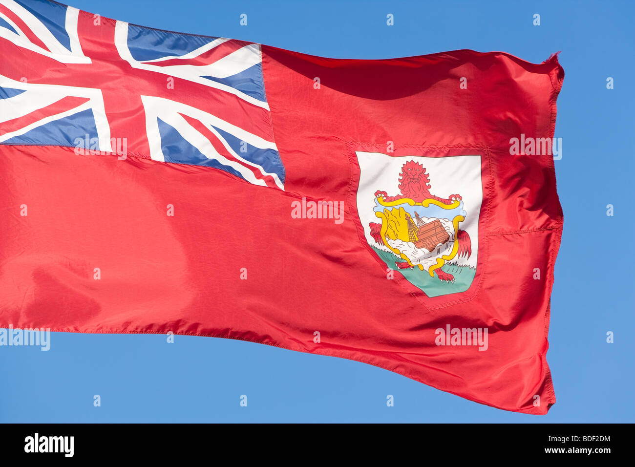 Bermuda, Atlantic Ocean, Hamilton, Bermuda flag Stock Photo - Alamy