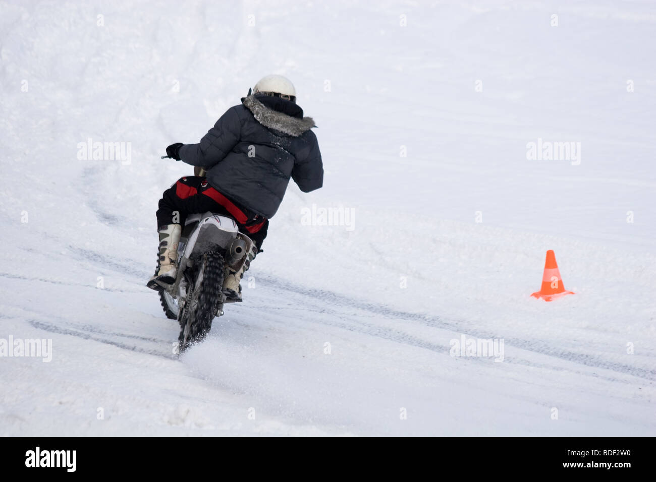 Motorcycle winter hi-res stock photography and images - Alamy