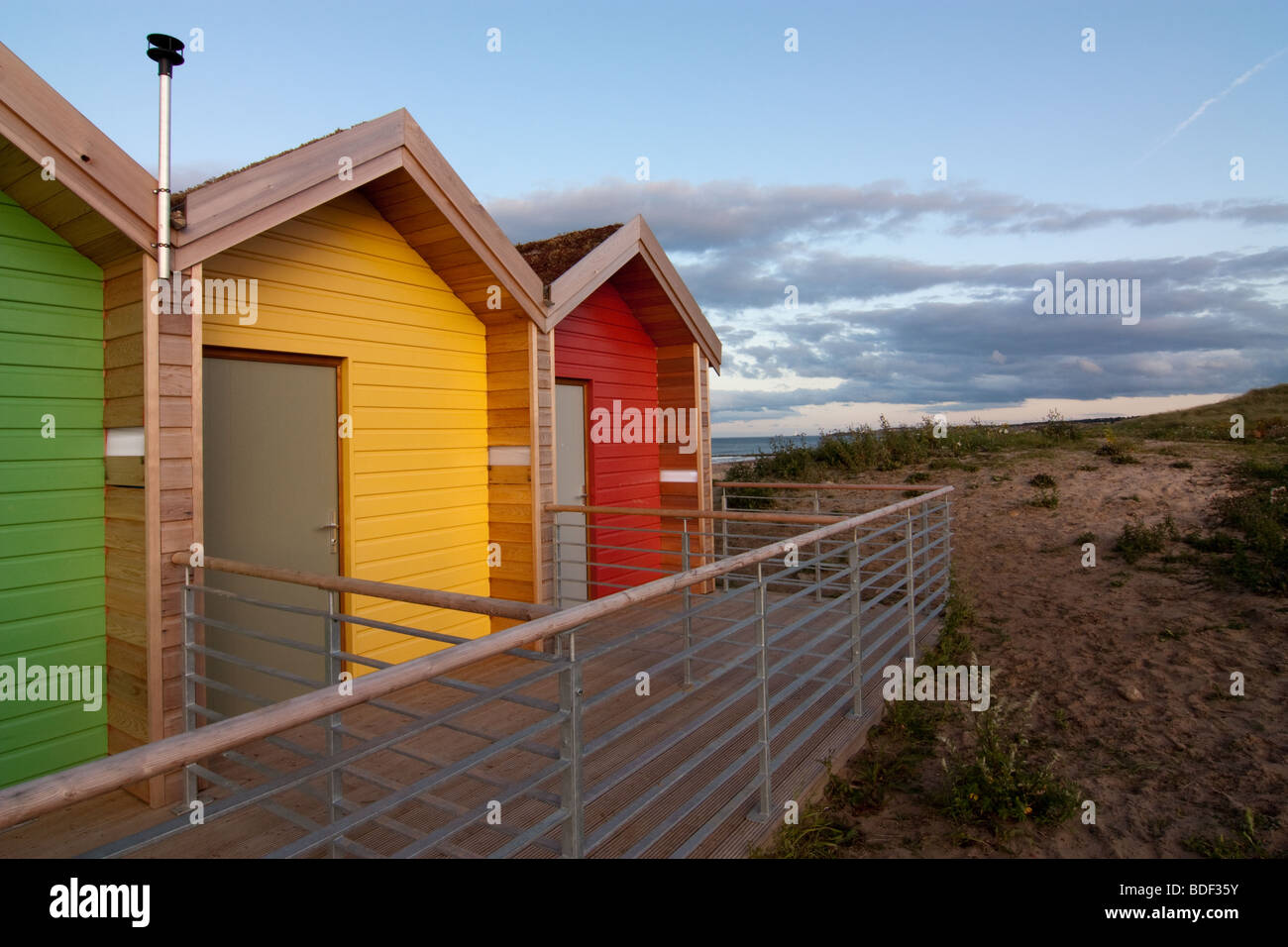 Blyth beach and promenade at dusk, Northumberland Coast Stock Photo - Alamy