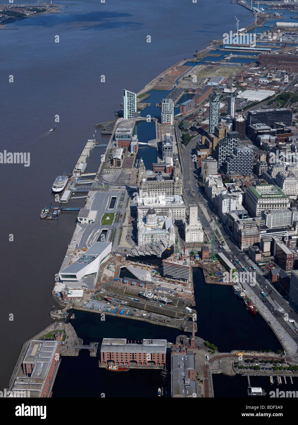 Aerial view of liverpool waterfront hi-res stock photography and images ...