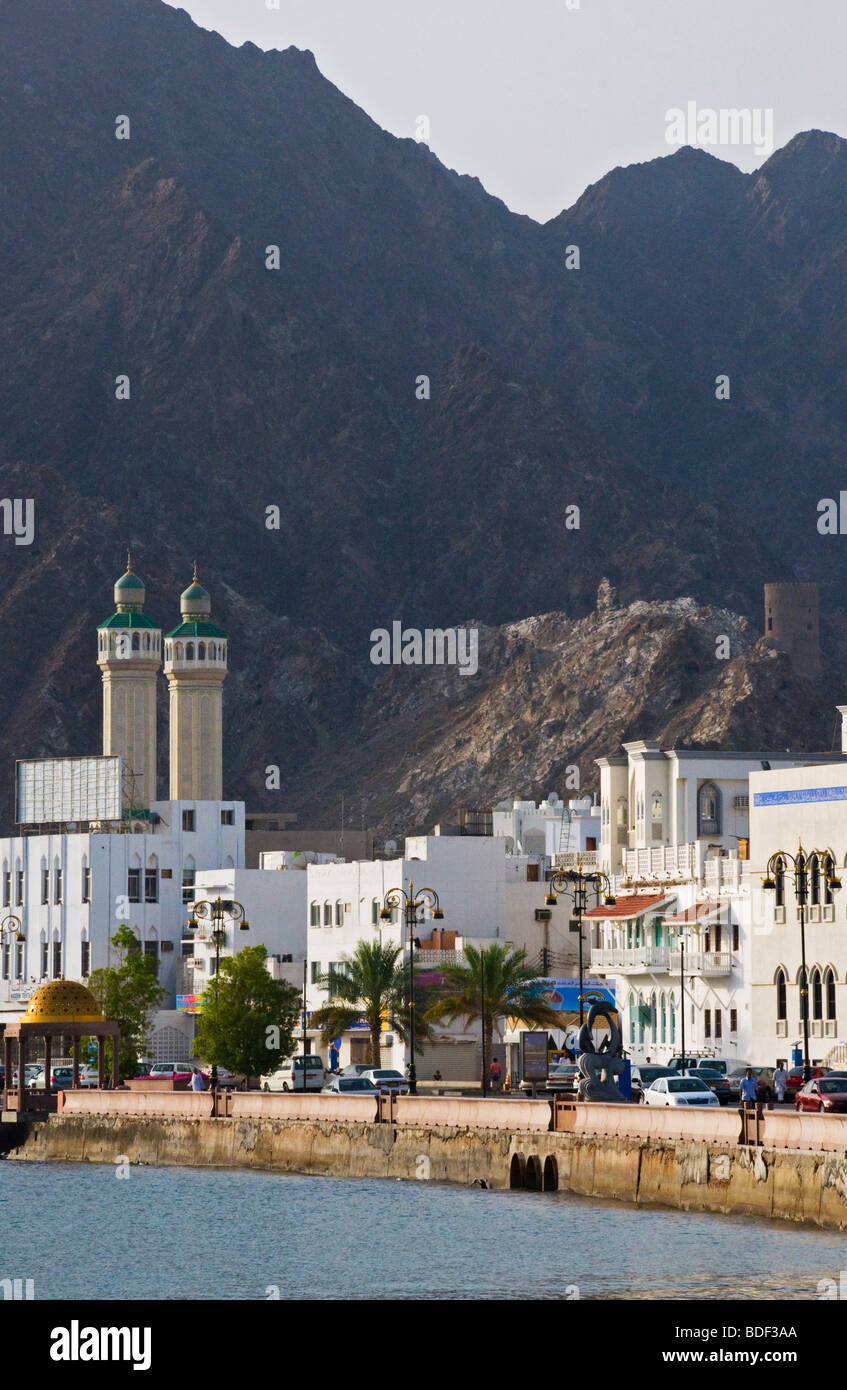 The Mutrah Corniche Waterfront Old Muscat Sultanate of Oman Stock Photo ...