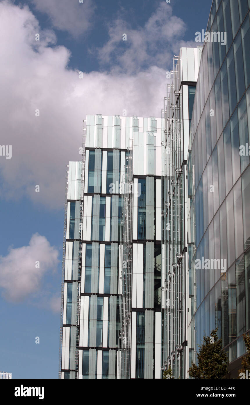 Modern office buildings Spinningfields Manchester England Stock Photo ...