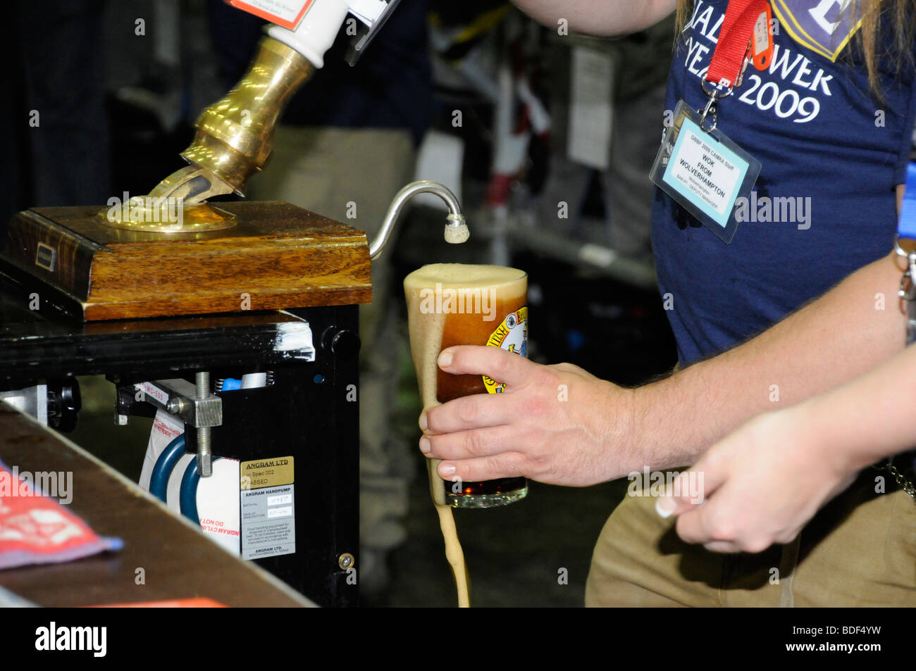 The Champion beer 'Ruby Mild" at The 2009 Great British Beer Festival ...