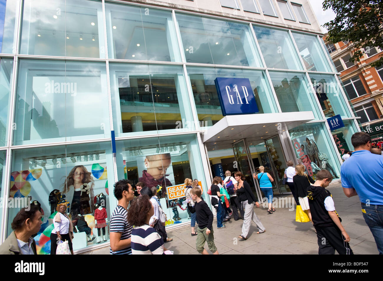 Gap department store, Oxford Street, London, United Kingdom Stock Photo ...