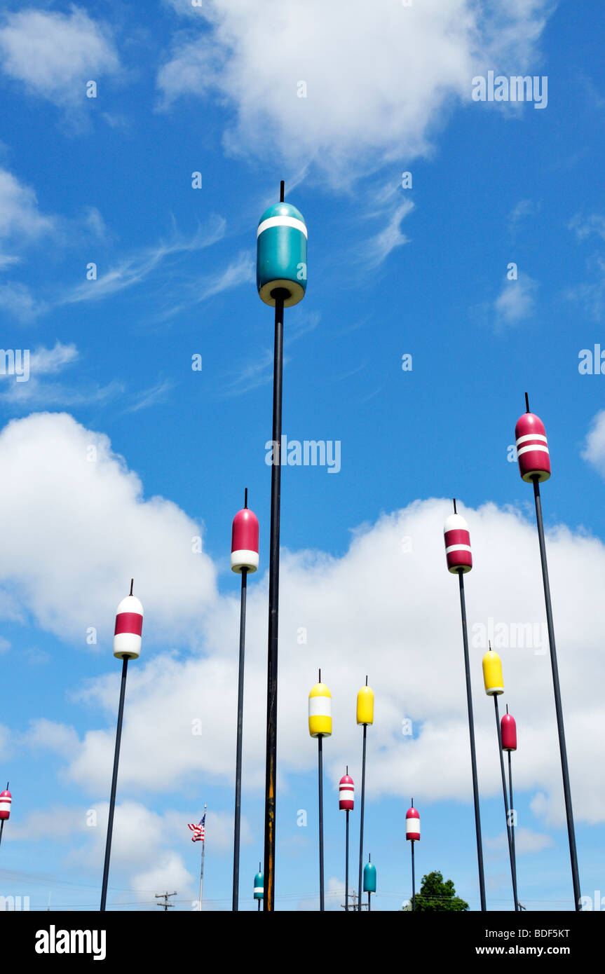 Art lobster buoy buoys fishing hyannis hi-res stock photography and ...