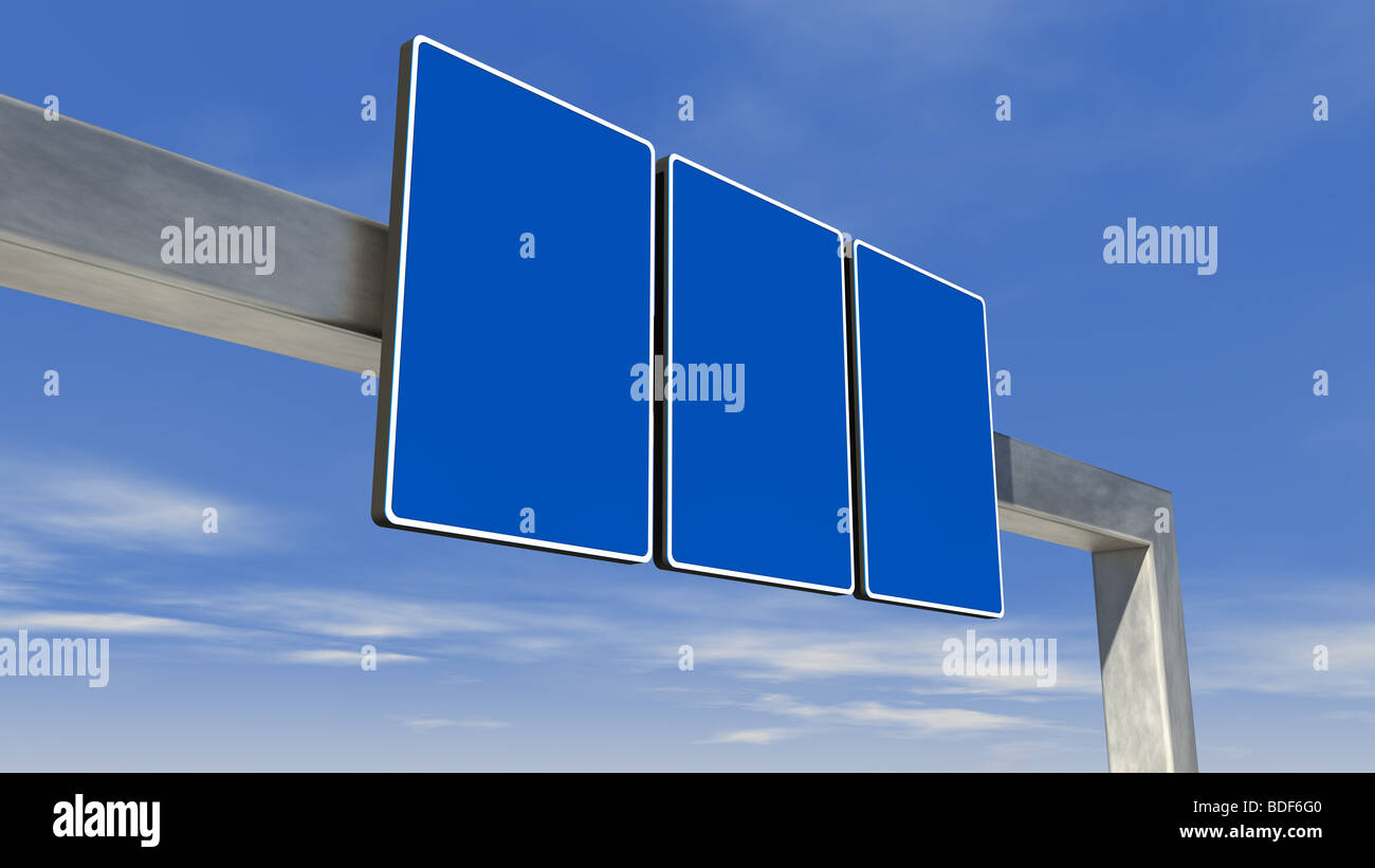 highway direction sign Stock Photo - Alamy