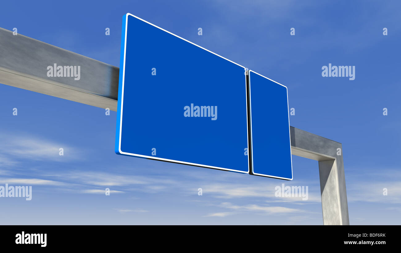 highway direction sign Stock Photo - Alamy