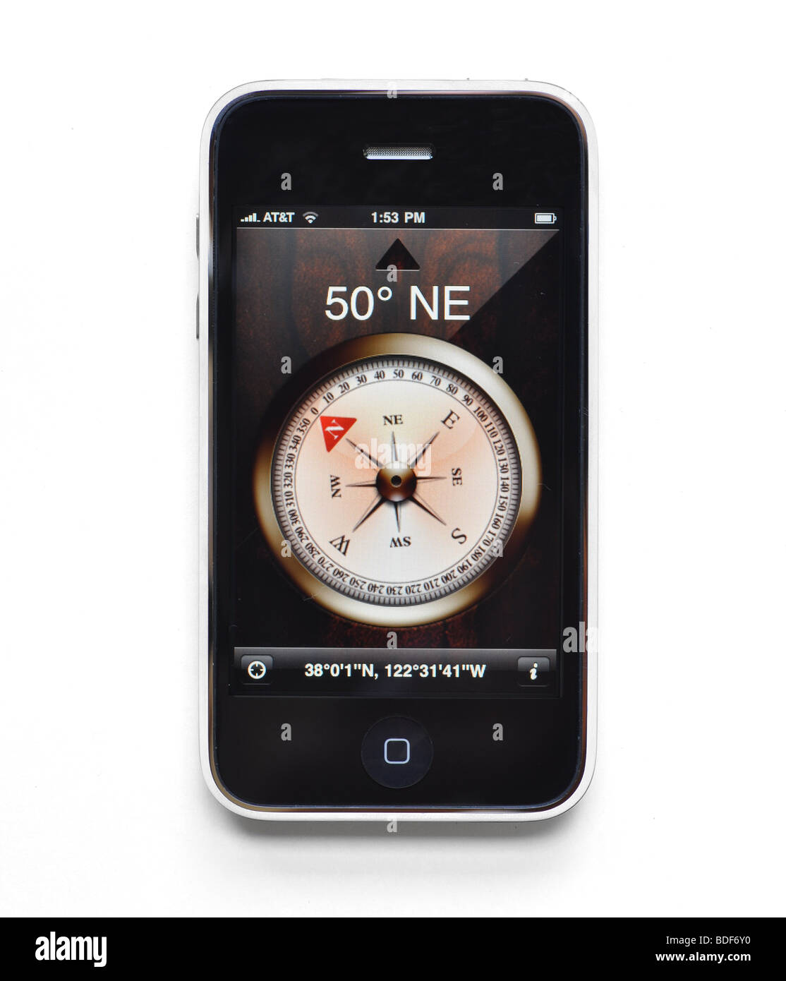 Mobile compass Cut Out Stock Images & Pictures - Alamy