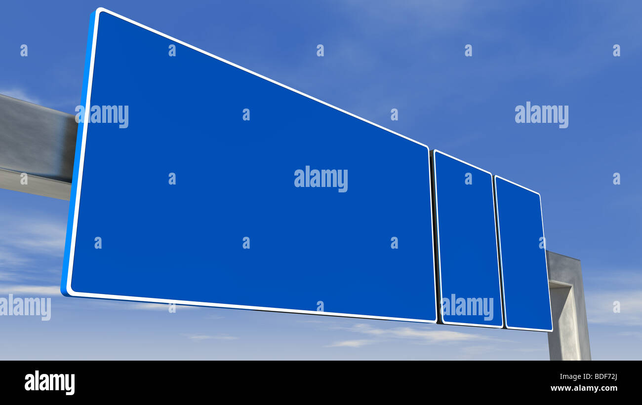 highway direction sign Stock Photo - Alamy