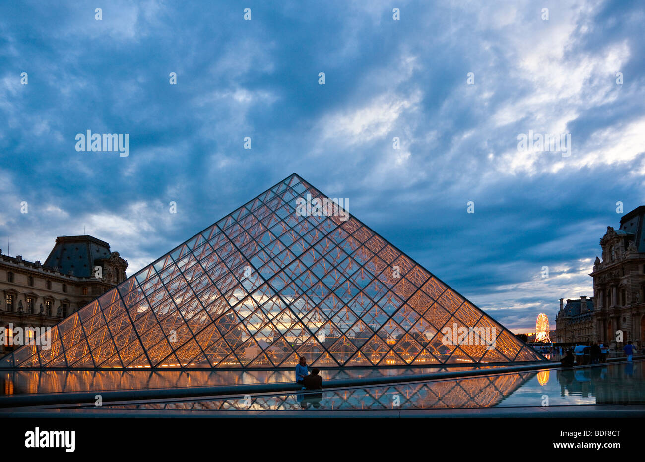Louvre Pyramid Water