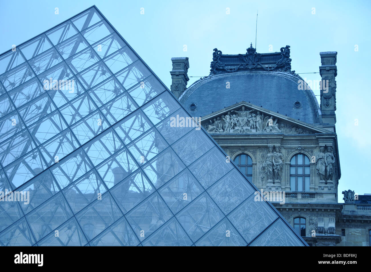 Louvre sunrise hi-res stock photography and images - Alamy