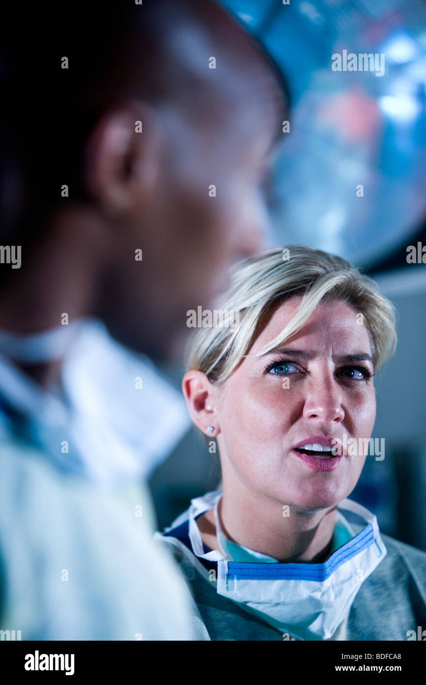 Diverse male female surgeons face hi-res stock photography and images ...