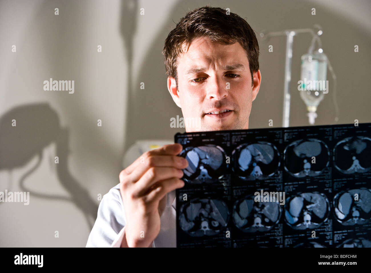 Doctor reviewing test results from hi-res stock photography and images ...