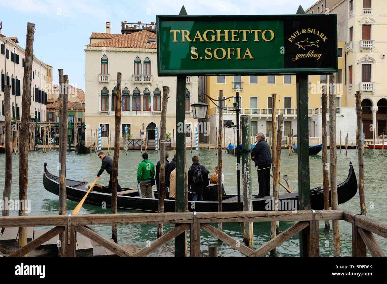 Traghetto on the Grand Canal, Venice, Italy, Europe Stock Photo - Alamy