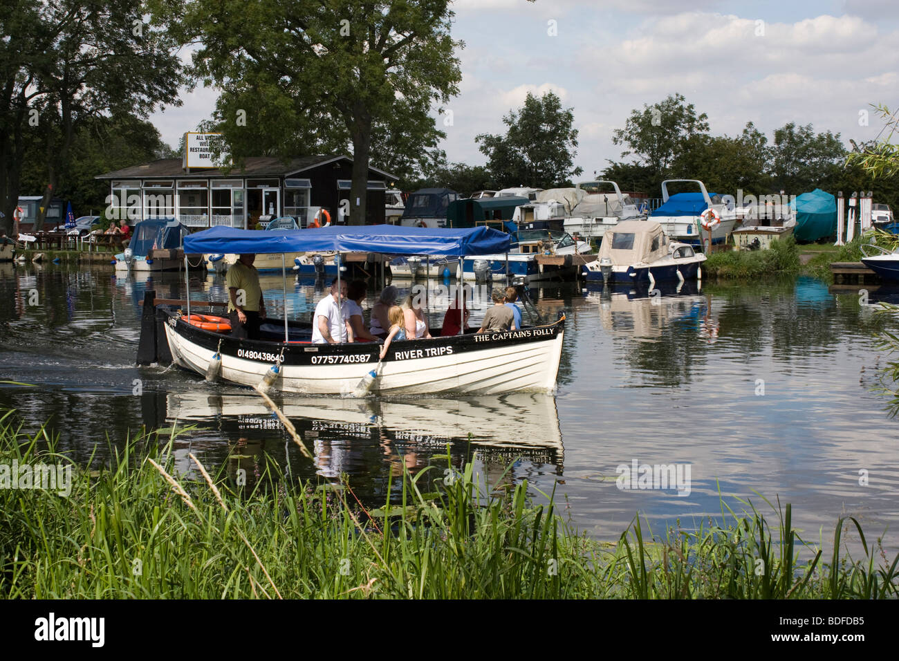 great river ouse near huntingdon cambridgeshire england uk gb Stock ...
