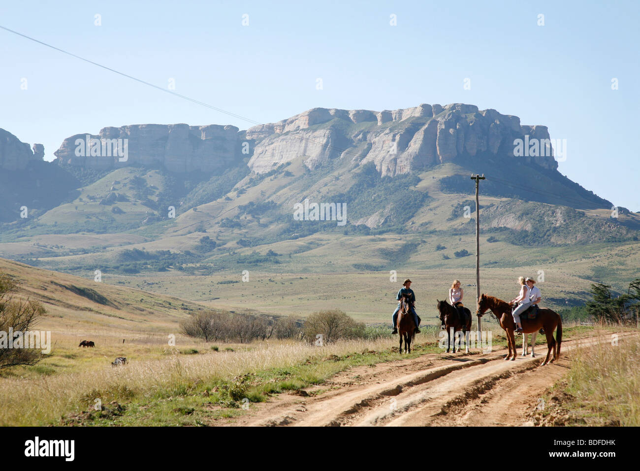 Horse riding trip to waterfall. Msonti Caves. Mpumalanga. South Africa ...