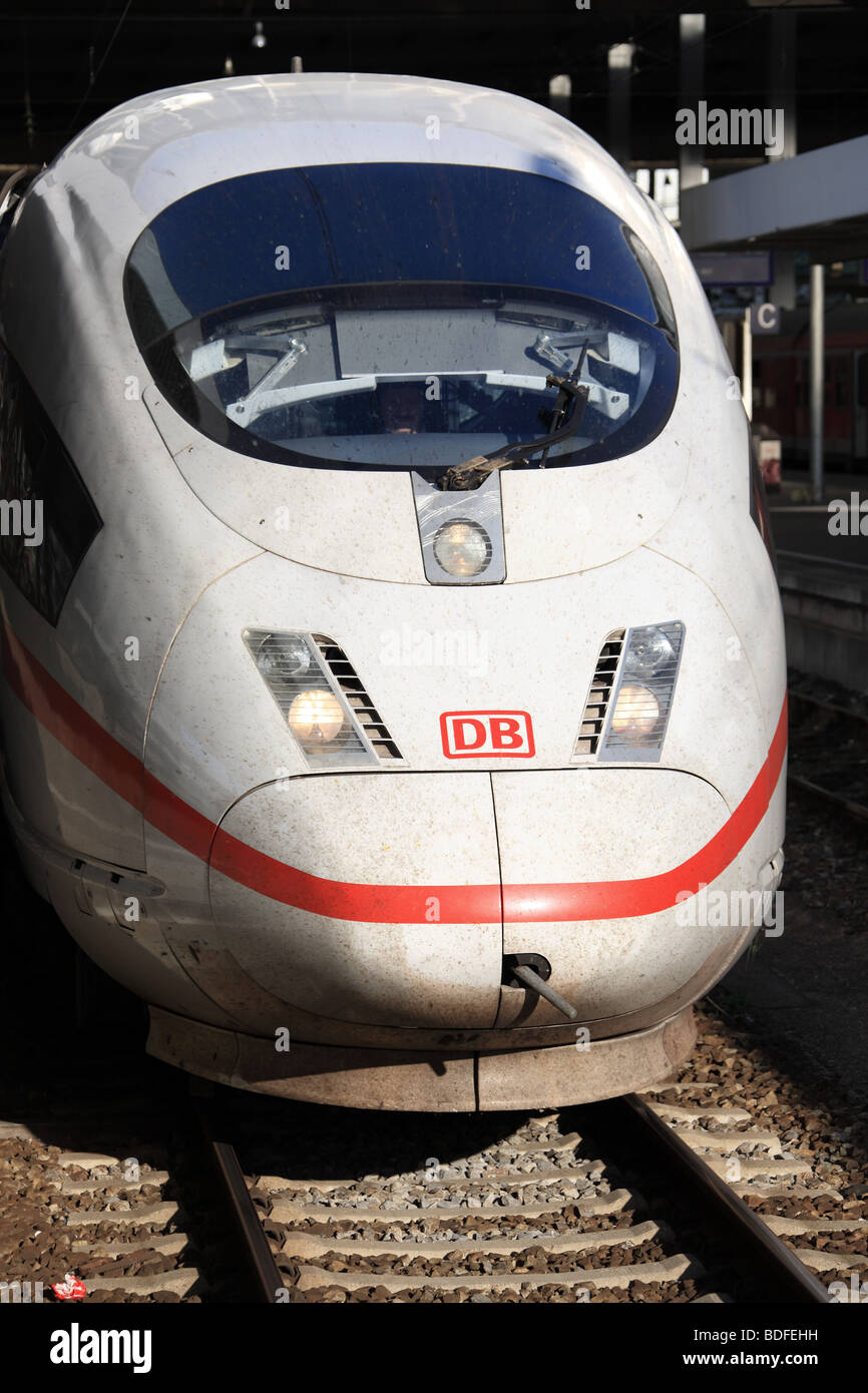 ICE highspeed train at Munich Hauptbahnhof, Bavaria, Germany Stock ...