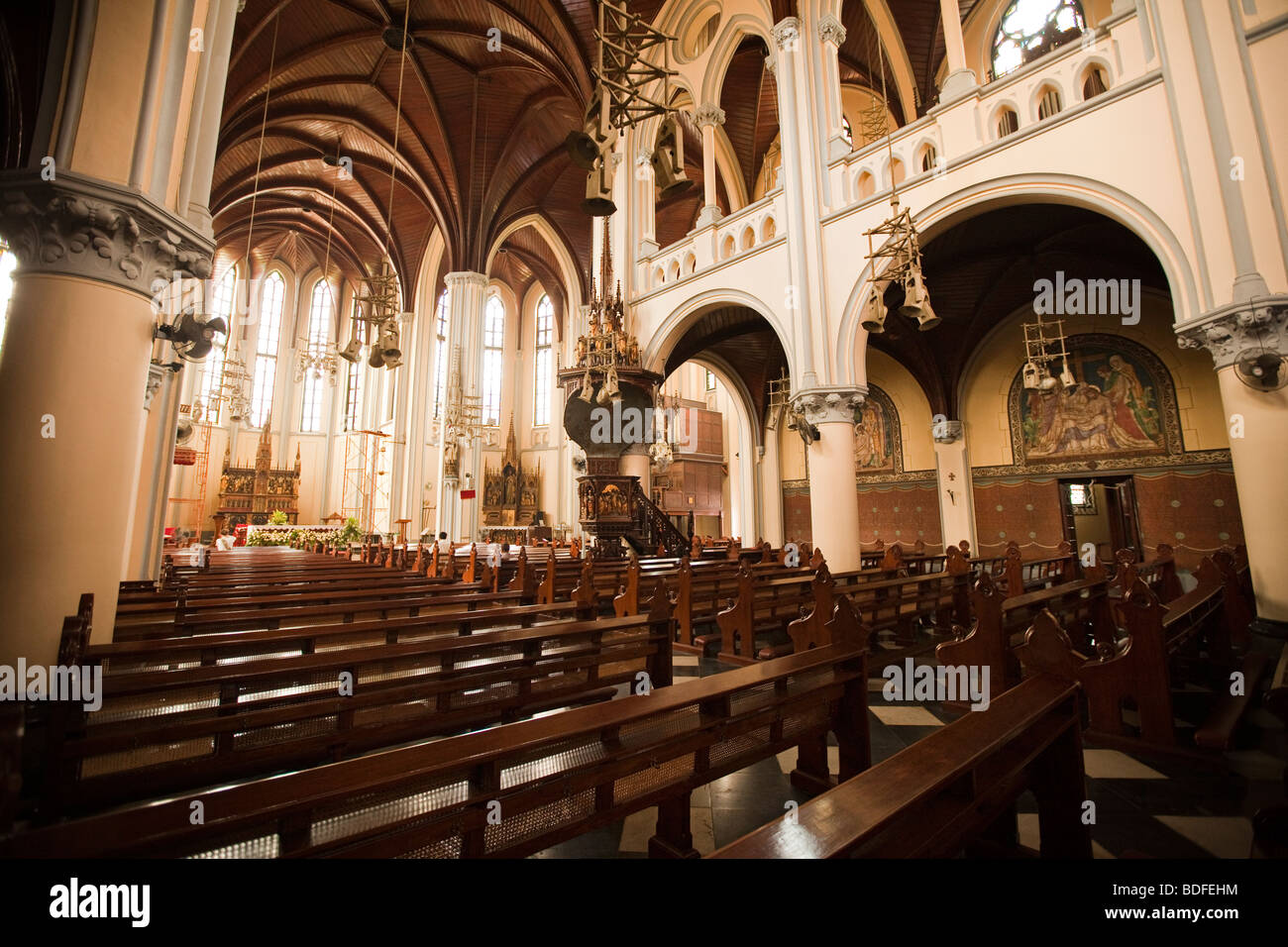 Indonesia jakarta cathedral catholic church hi-res stock photography ...