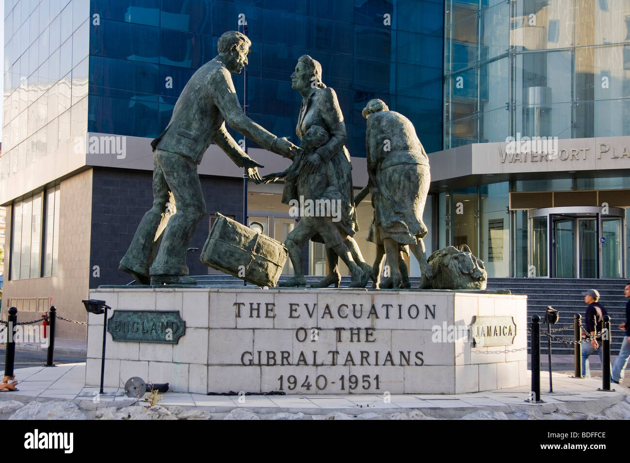 Memorial to the evacuation of Gibraltarians 1940 - 1951, Gibraltar ...