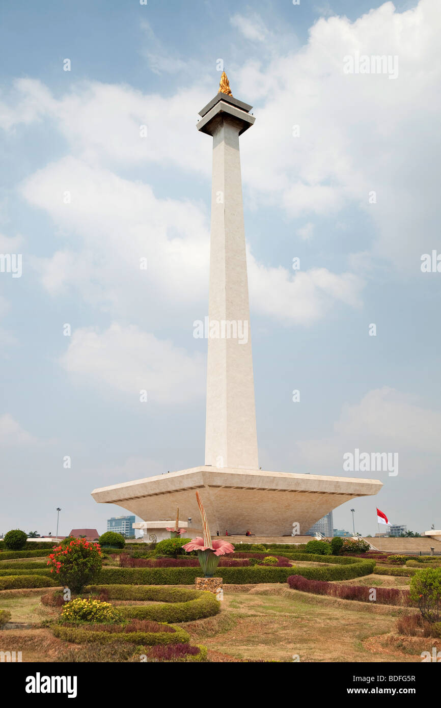 Indonesia, Java, Jakarta, Monas, the National Monument Stock Photo - Alamy